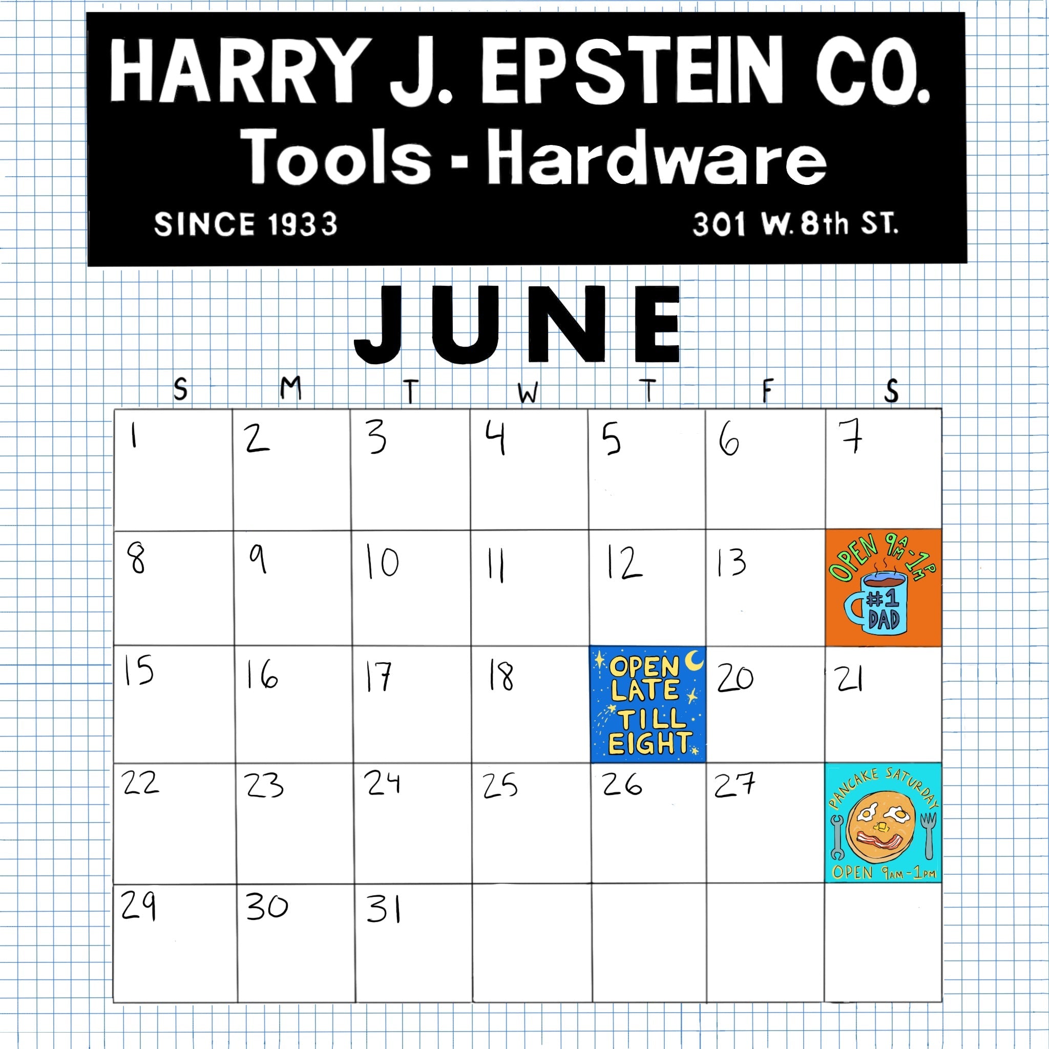 June Epstein's Calendar – Harry J. Epstein Co.
