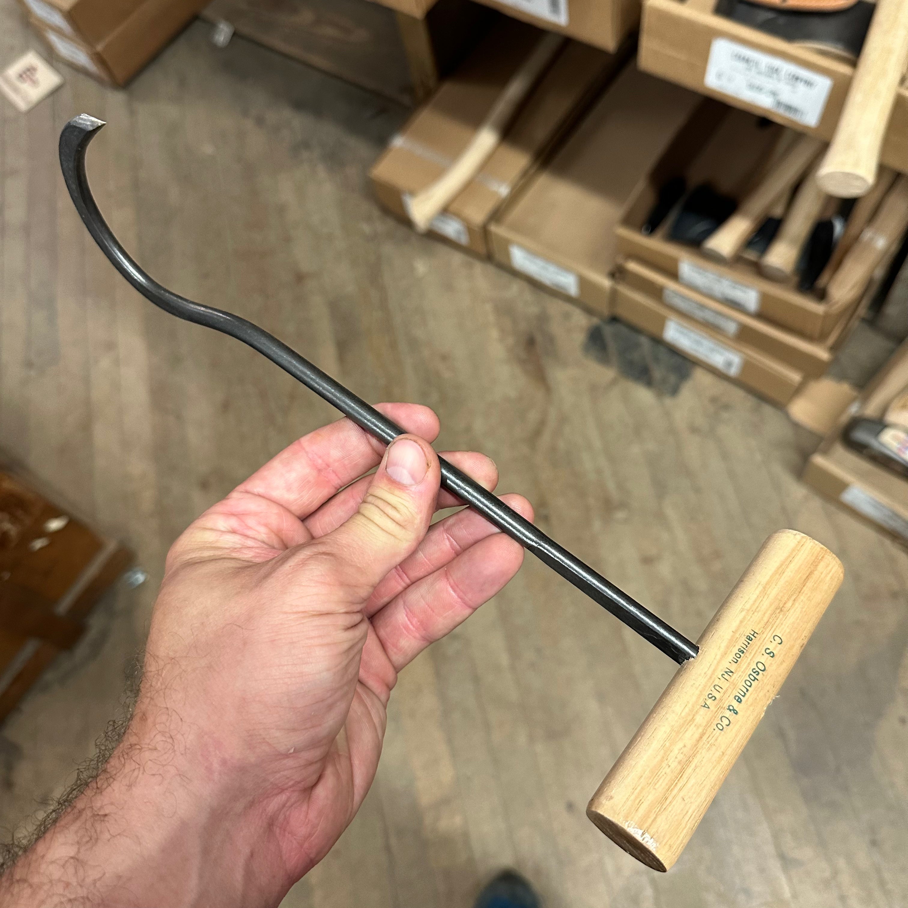 11" C.S. Osborne Hay Bale Hook w/ Wood Handle – Harry J. Epstein Co.