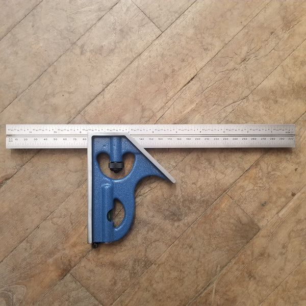 PEC 12" Combination Square 32nds/.5mm Both Sides, Body Is A First, Rul ...