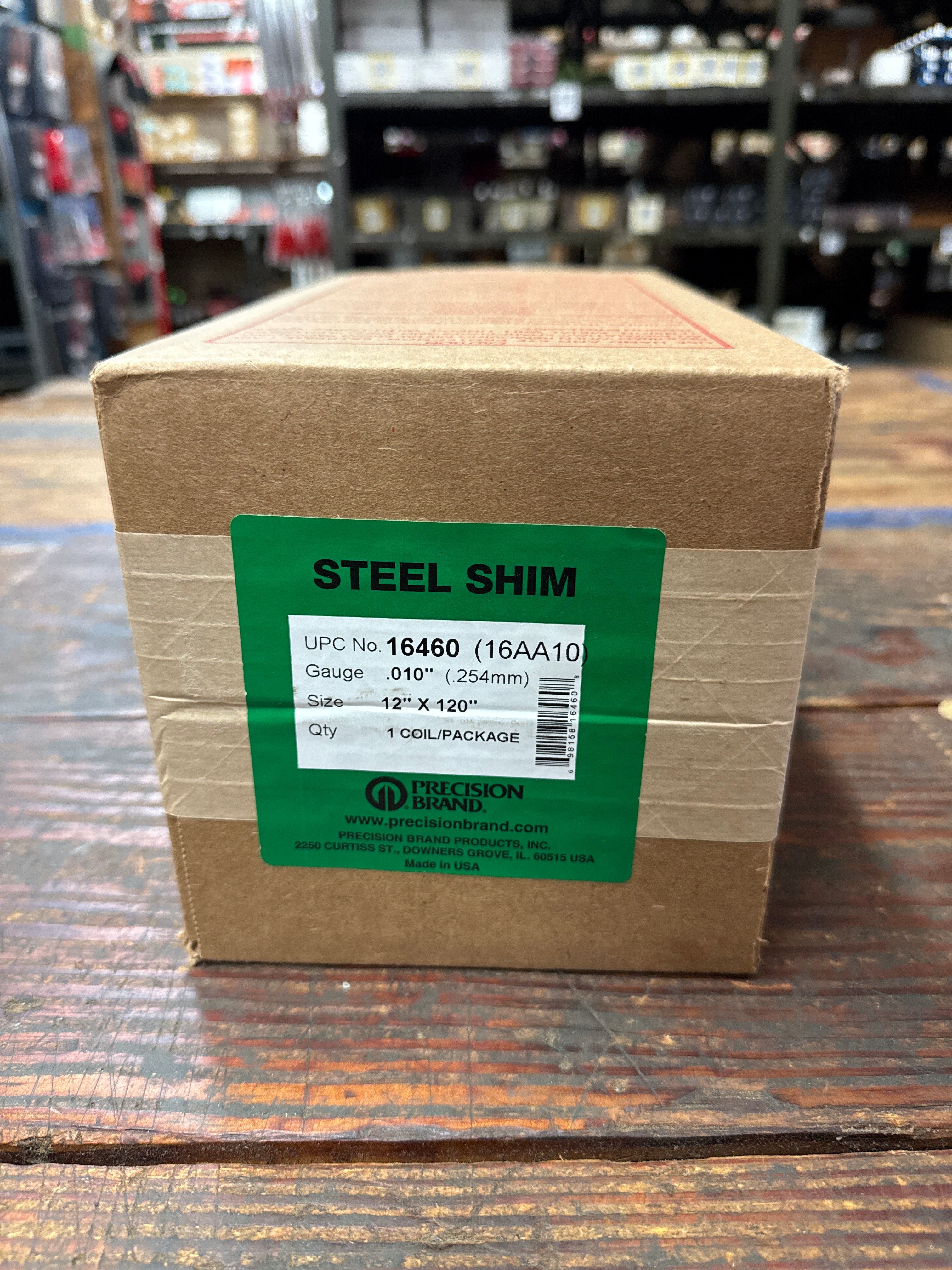 Precision Brand 0.010" Steel Shim Stock 12" x 120" Roll (16AA10 ...