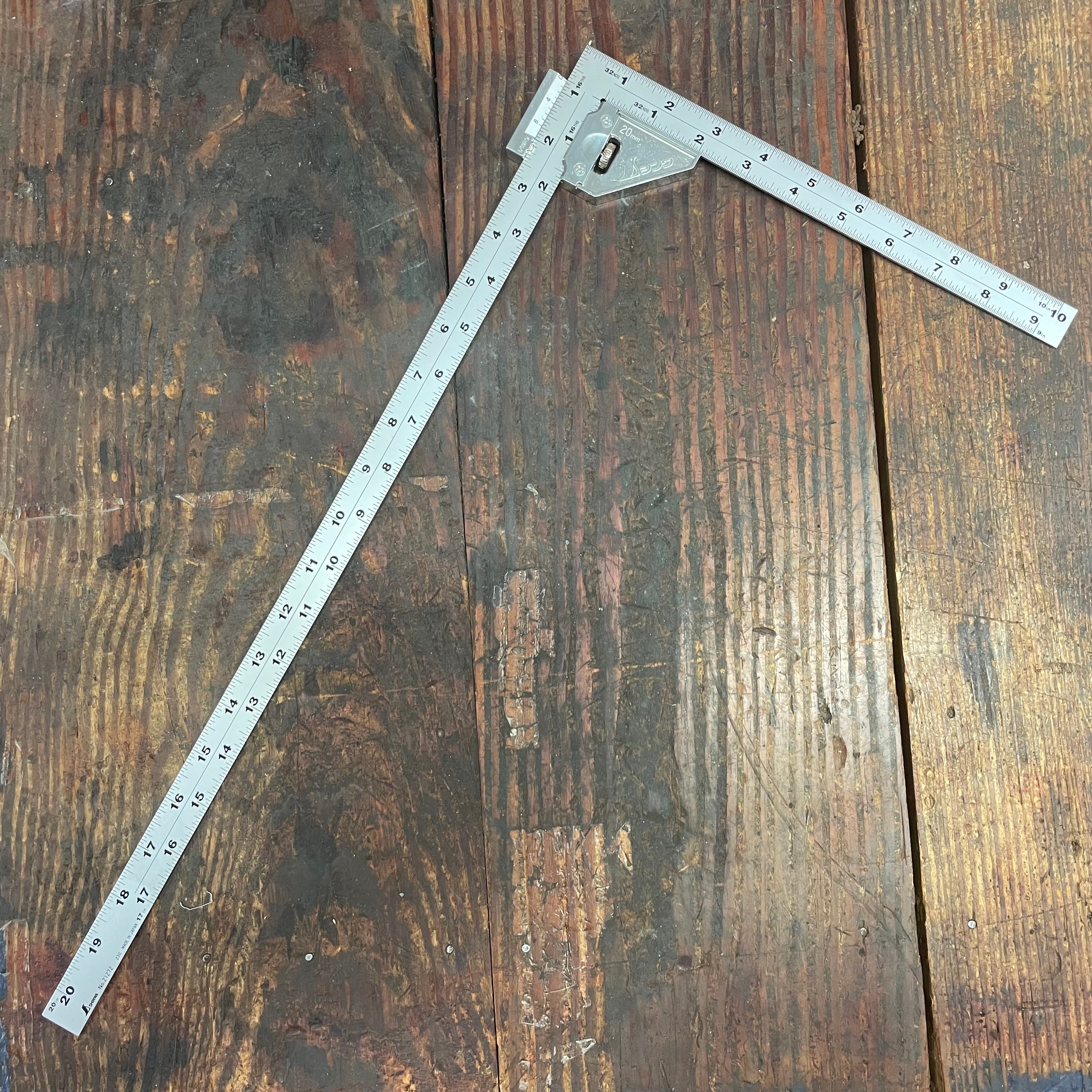 Shinwa Wide 20" x 10" Carpenter's Square w/ Metal Stopper (32483 ...