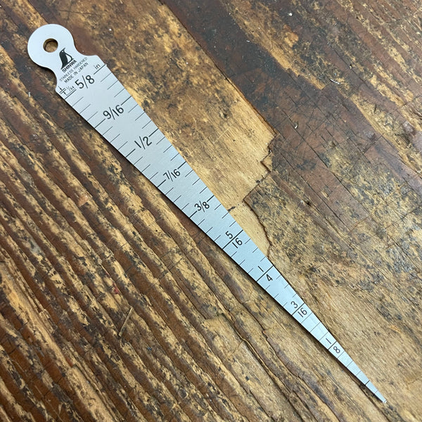 Shinwa Stainless Steel Fractional Taper Gauge 1/16" - 5/8" (62606 ...