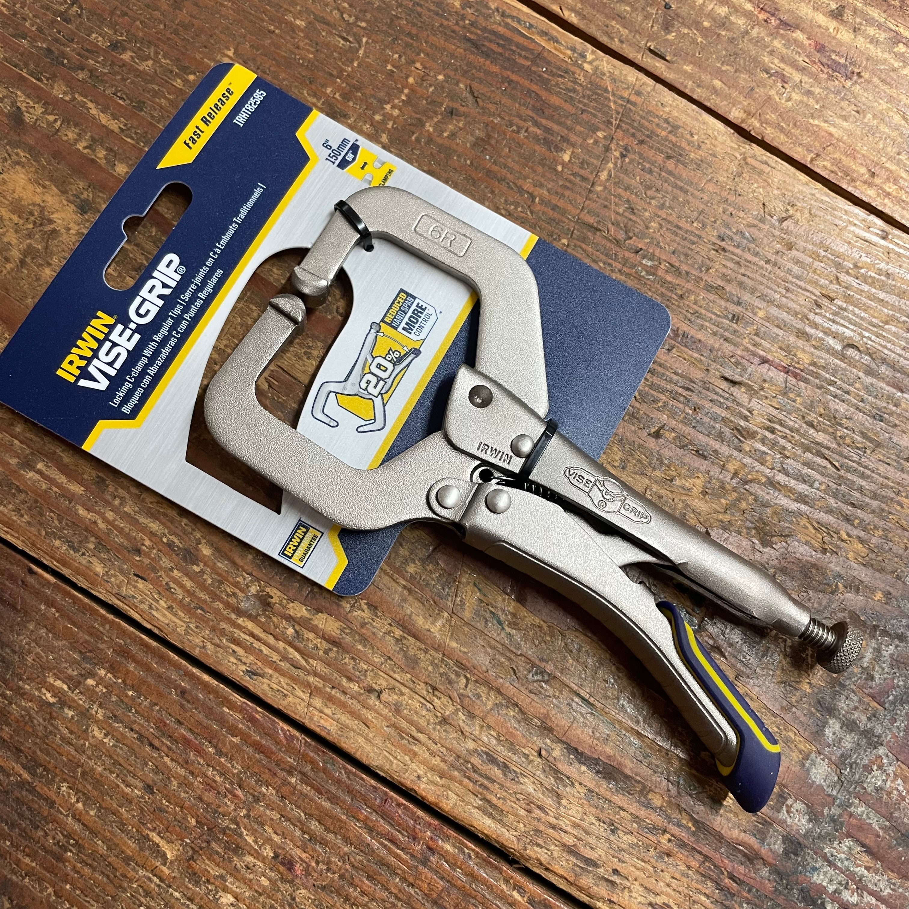 The Original 6" Vice-Grip Locking C-Clamp w/ Regular Tips (6R) – Harry ...