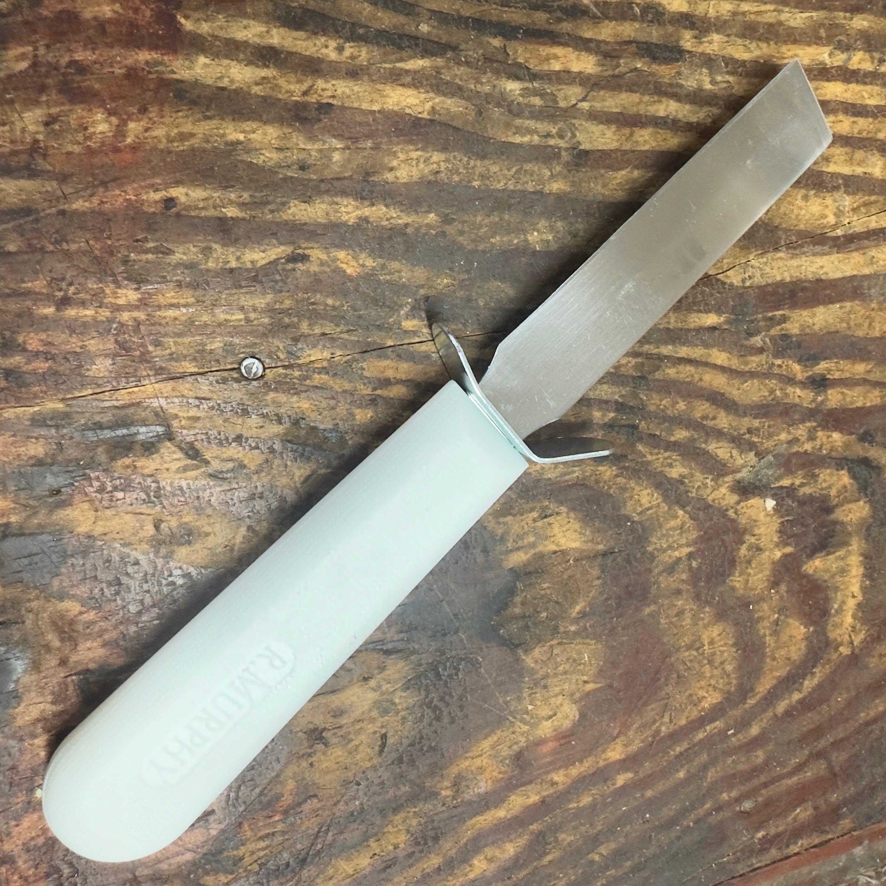R. Murphy Food & Produce Knife White Plastic Handle Bent Guard (87167 ...
