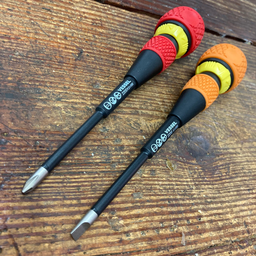 Vessel Ball Grip Ratcheting 5pc. Screwdriver Set (22005EVA) – Harry J ...