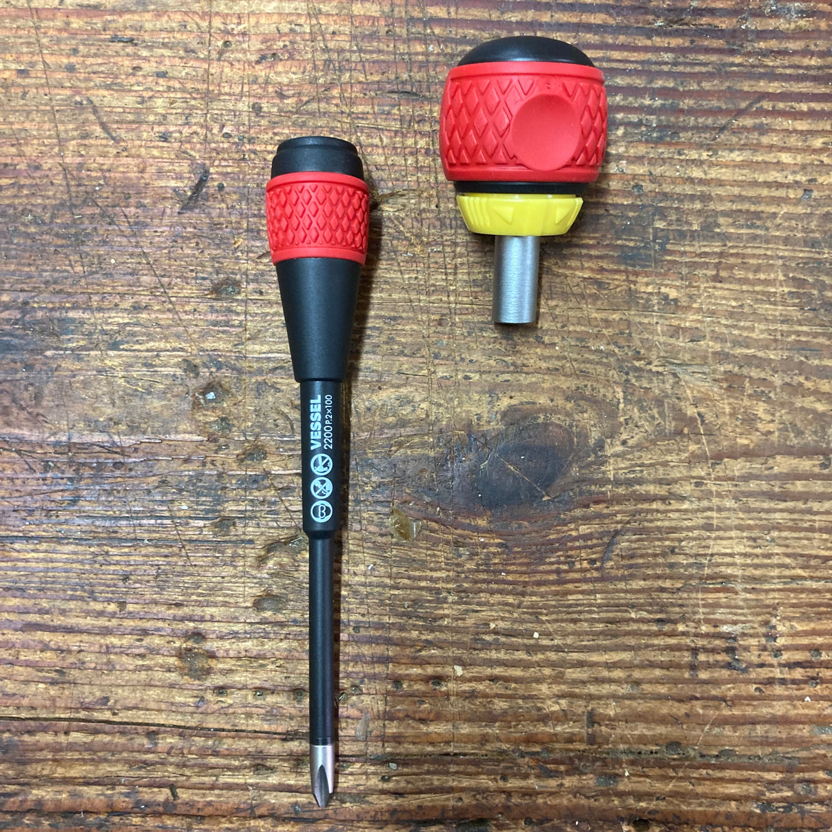 Vessel Ball Grip Ratcheting 5pc. Screwdriver Set (22005EVA) – Harry J ...