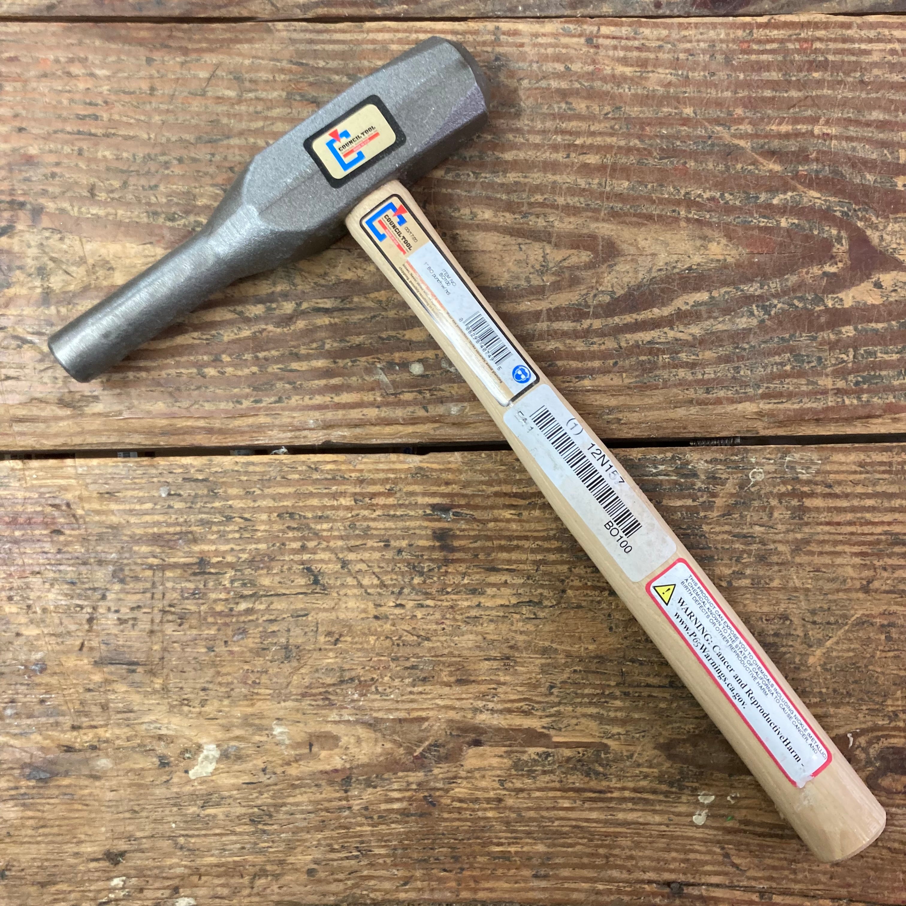 Council Tool 1" Back-Out Punch w/ 15" Wooden Handle (BO100) – Harry J ...