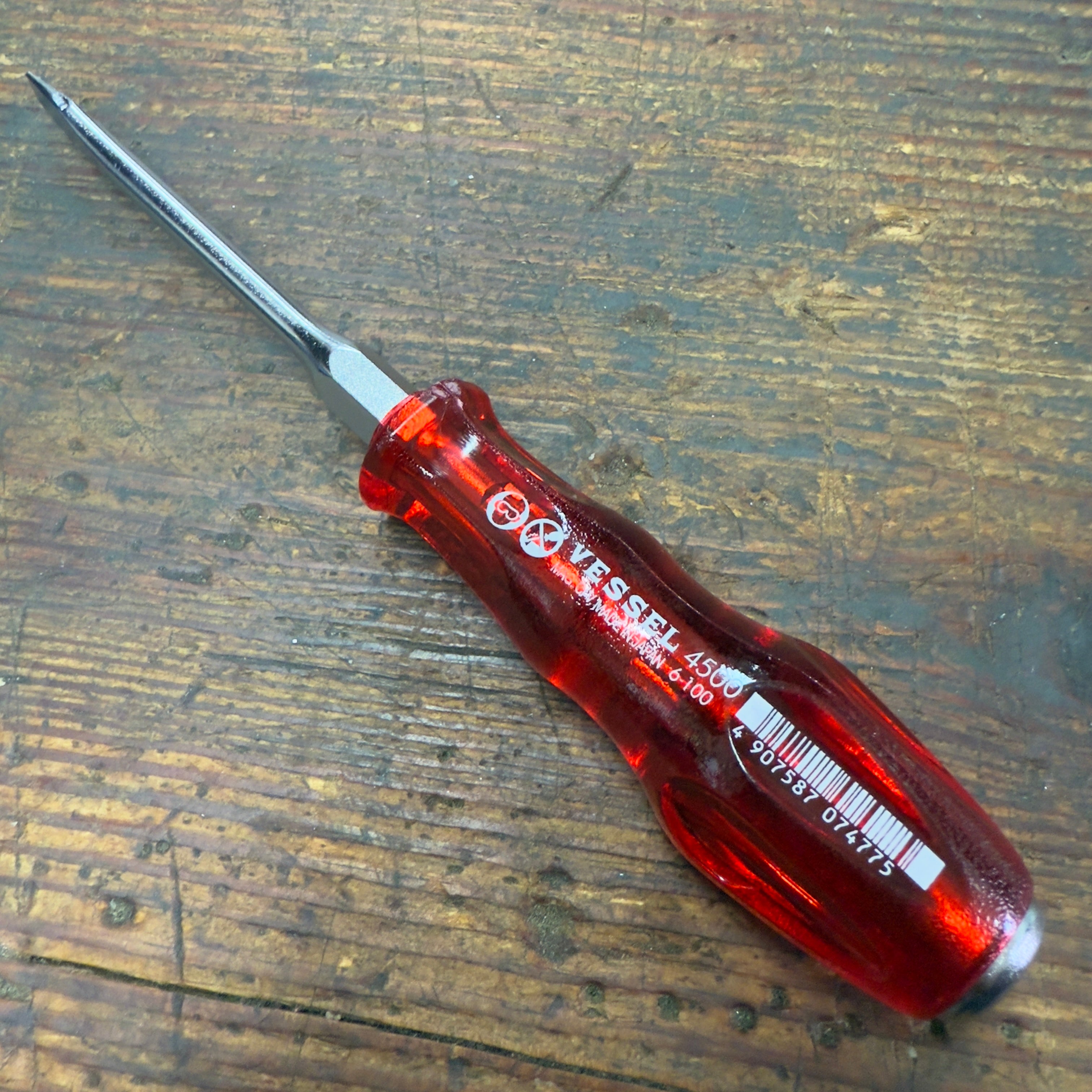 Vessel Slotted 6 x 100mm Power Grip Screw Driver (4500S6100) – Harry J ...