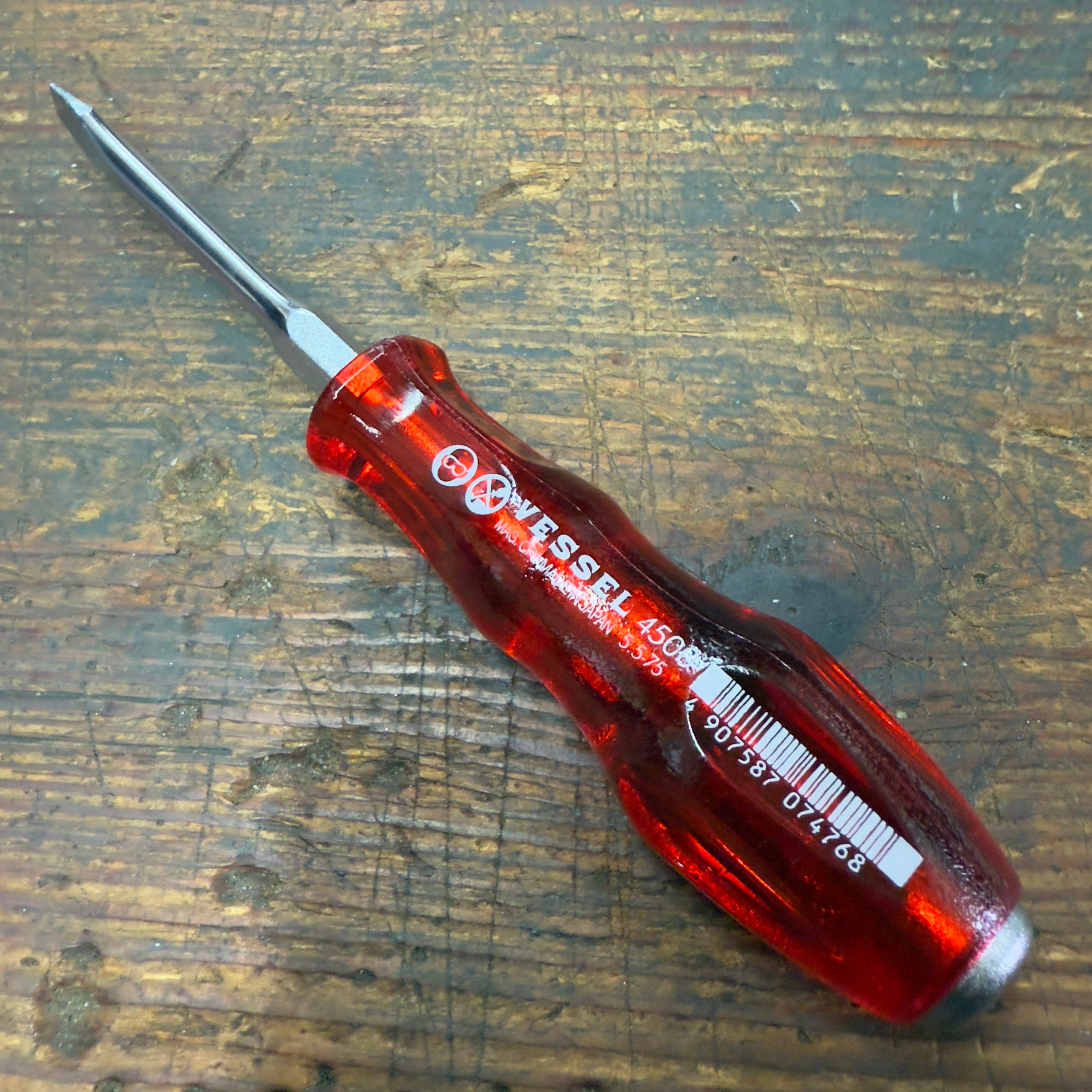 Vessel Slotted 5.5 x 75mm Power Grip Screw Driver (4500S5575) – Harry J ...