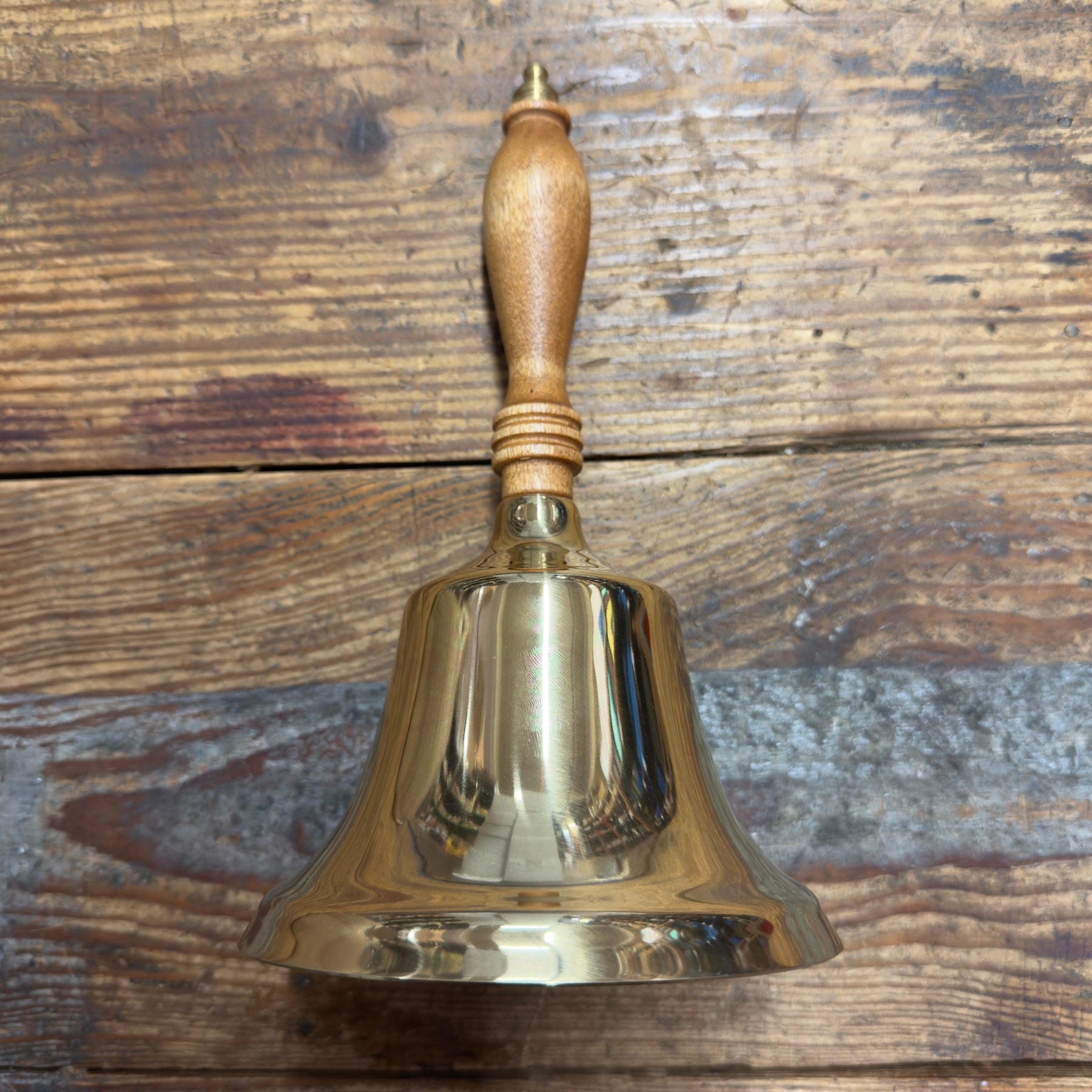 10 1/4" Brass Hand Bell - School Bell (10HB) – Harry J. Epstein Co.
