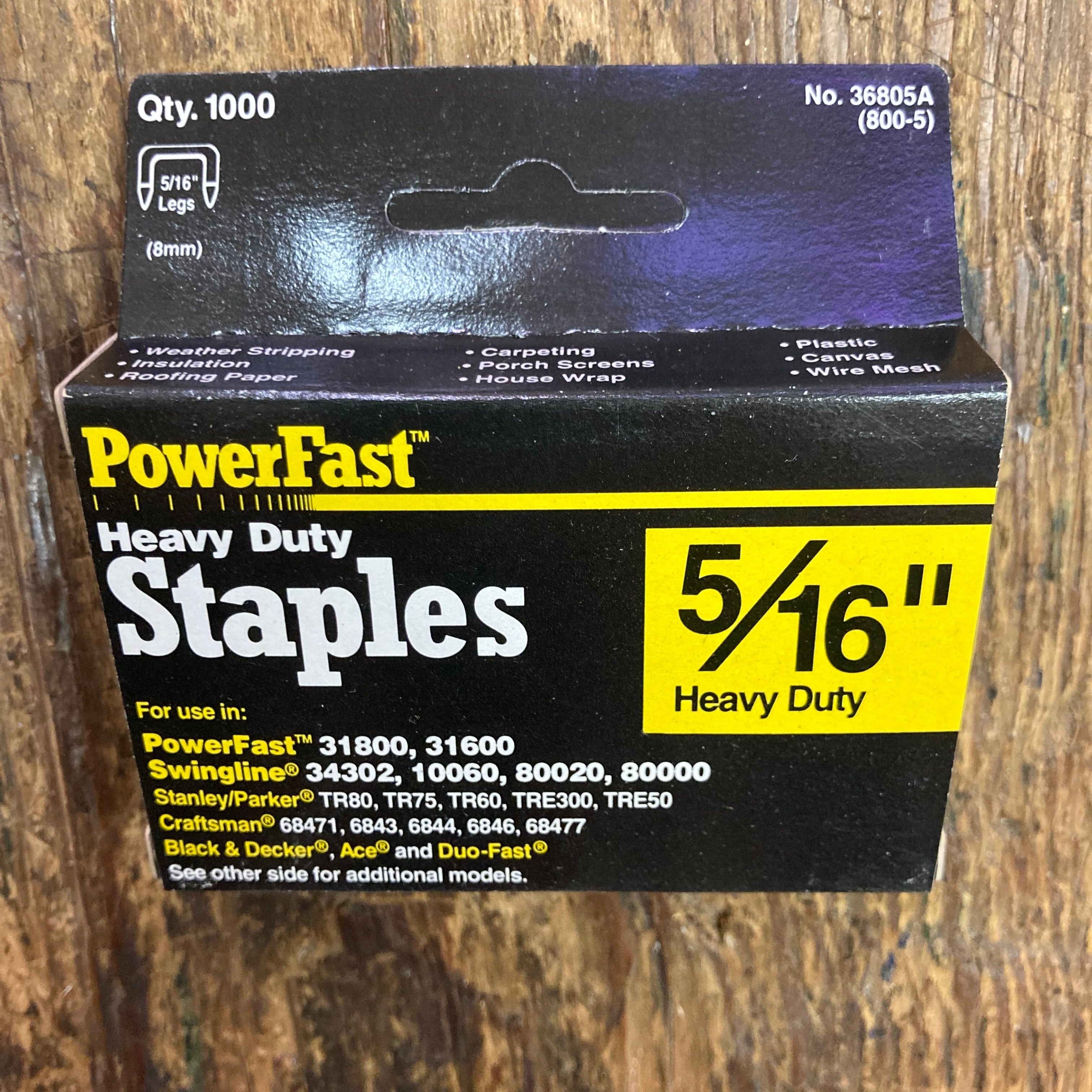 PowerFast Heavy Duty 5/16" Staples (36805A) – Harry J. Epstein Co.
