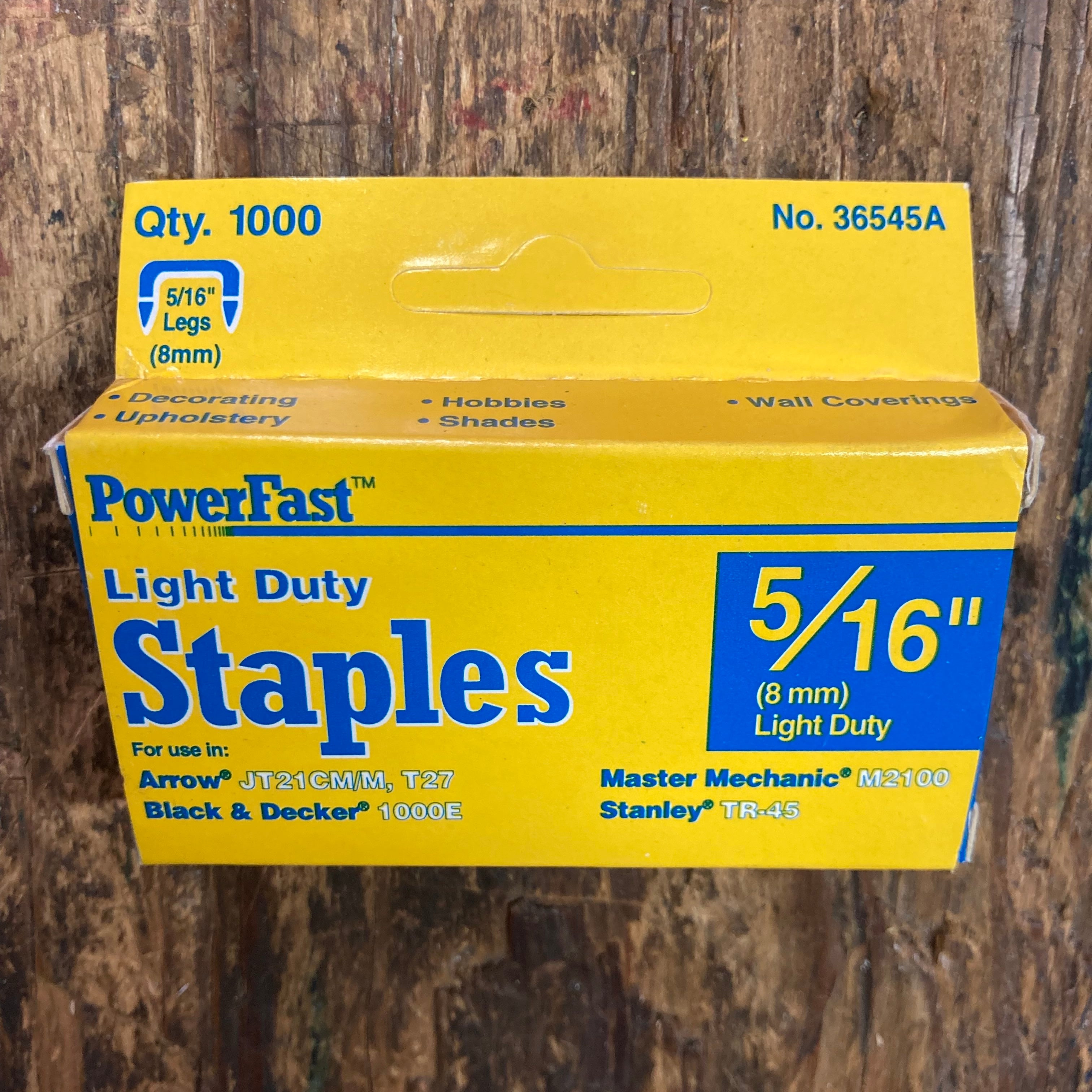 PowerFast Light Duty 5/16" Staples (36545A) – Harry J. Epstein Co.