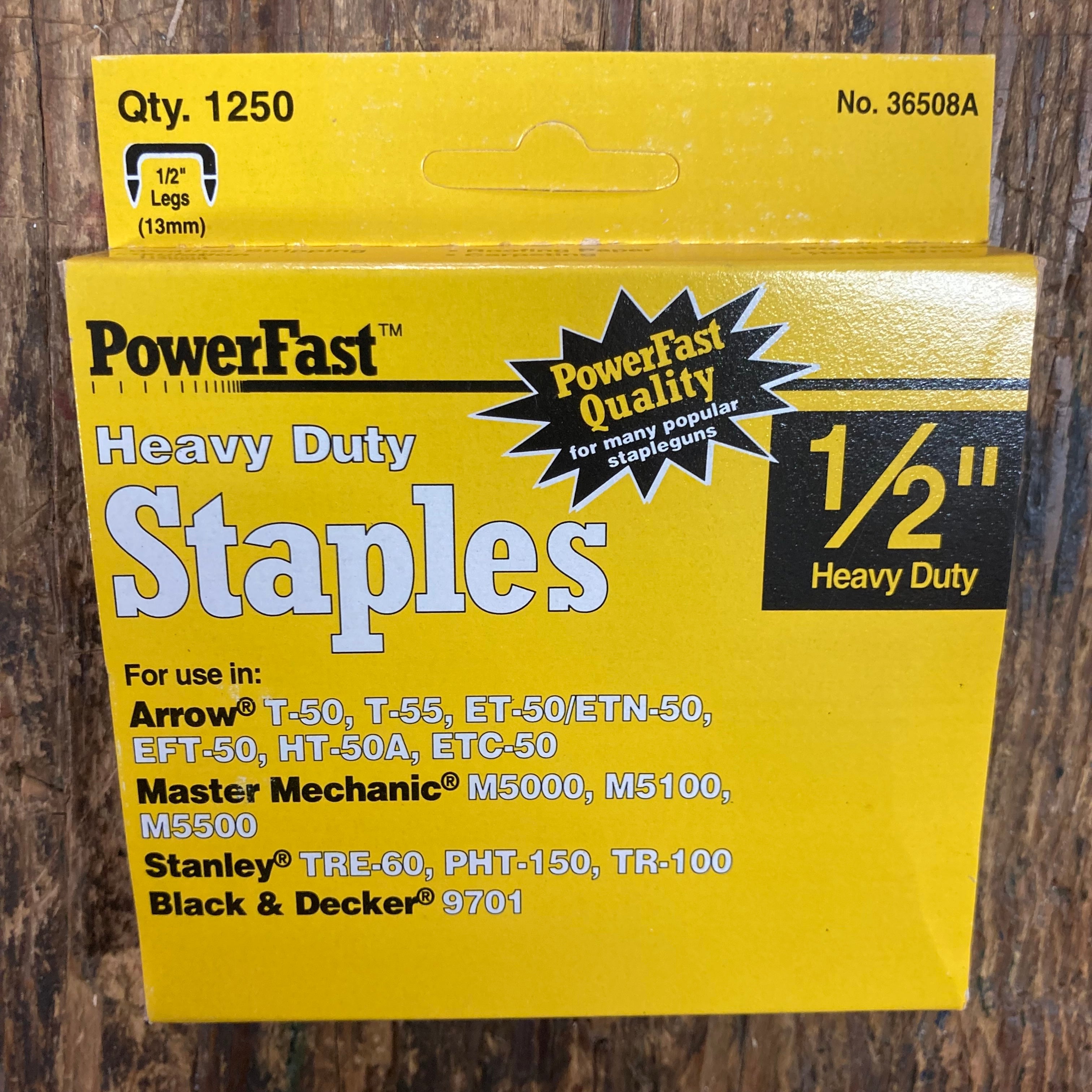PowerFast Heavy Duty 1/2" Staples (36508A) – Harry J. Epstein Co.