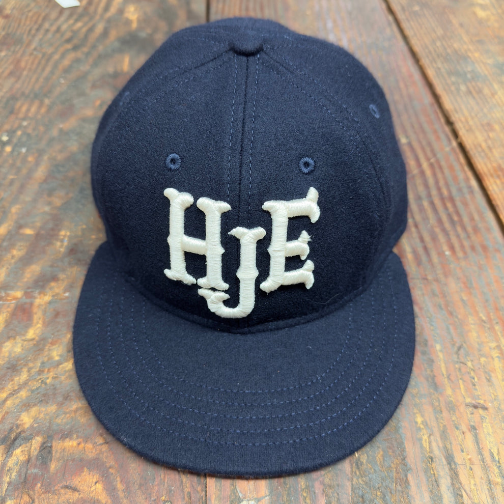 HJE Navy Blue Melton Wool USA Made Snapback Hat (THE-HAT) – Harry J ...