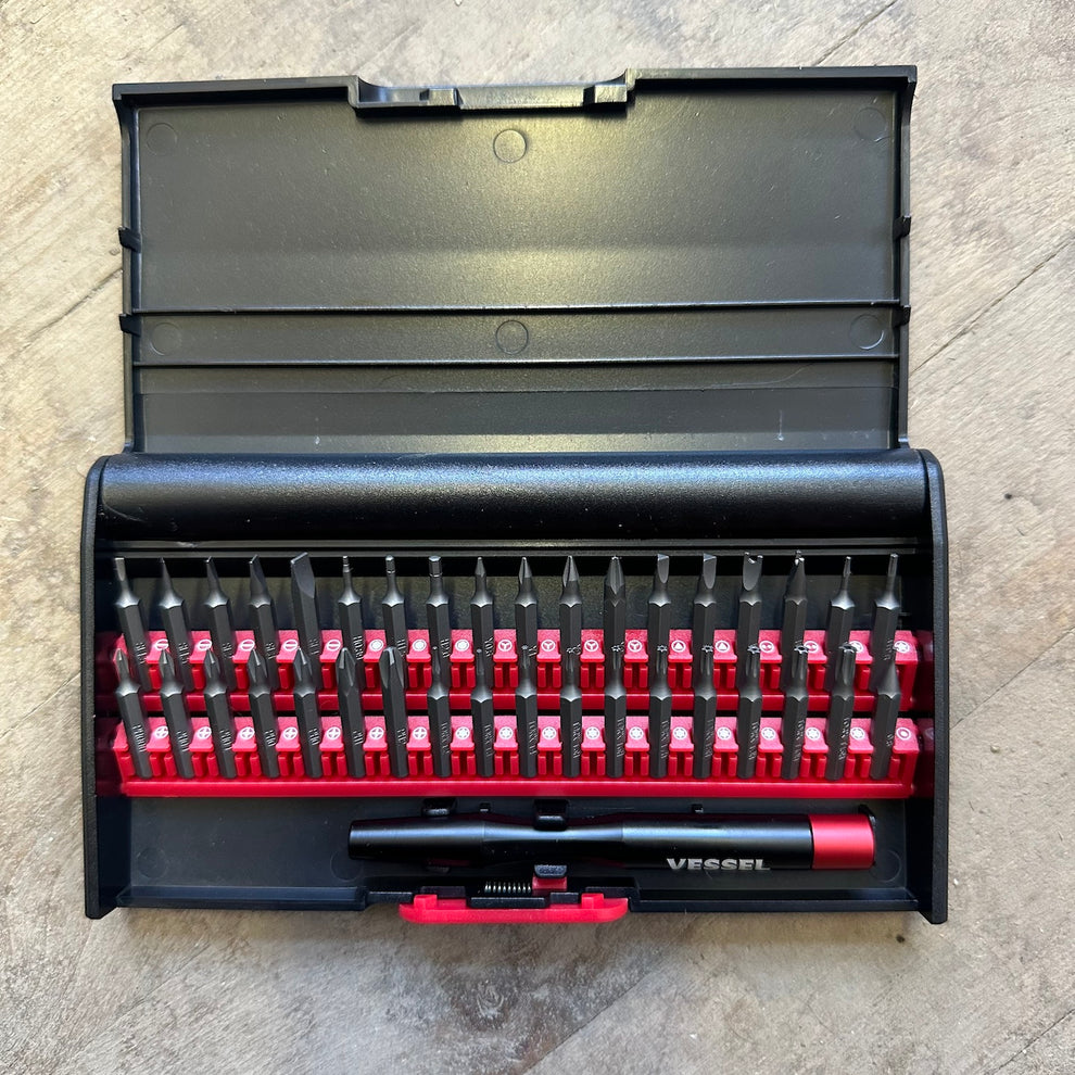 Vessel Interchangeable precision Screwdriver 36 Pc Bit Set (9836 ...