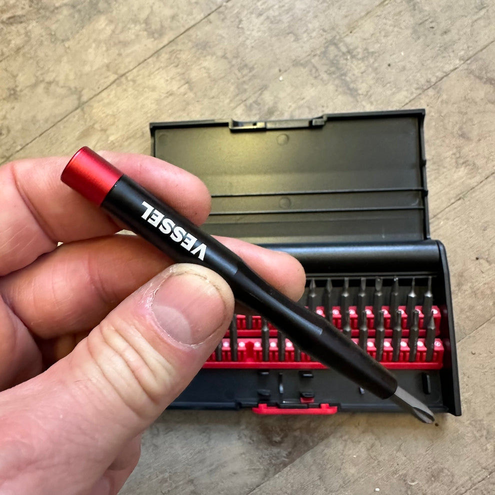 Vessel Interchangeable precision Screwdriver 36 Pc Bit Set (9836 ...