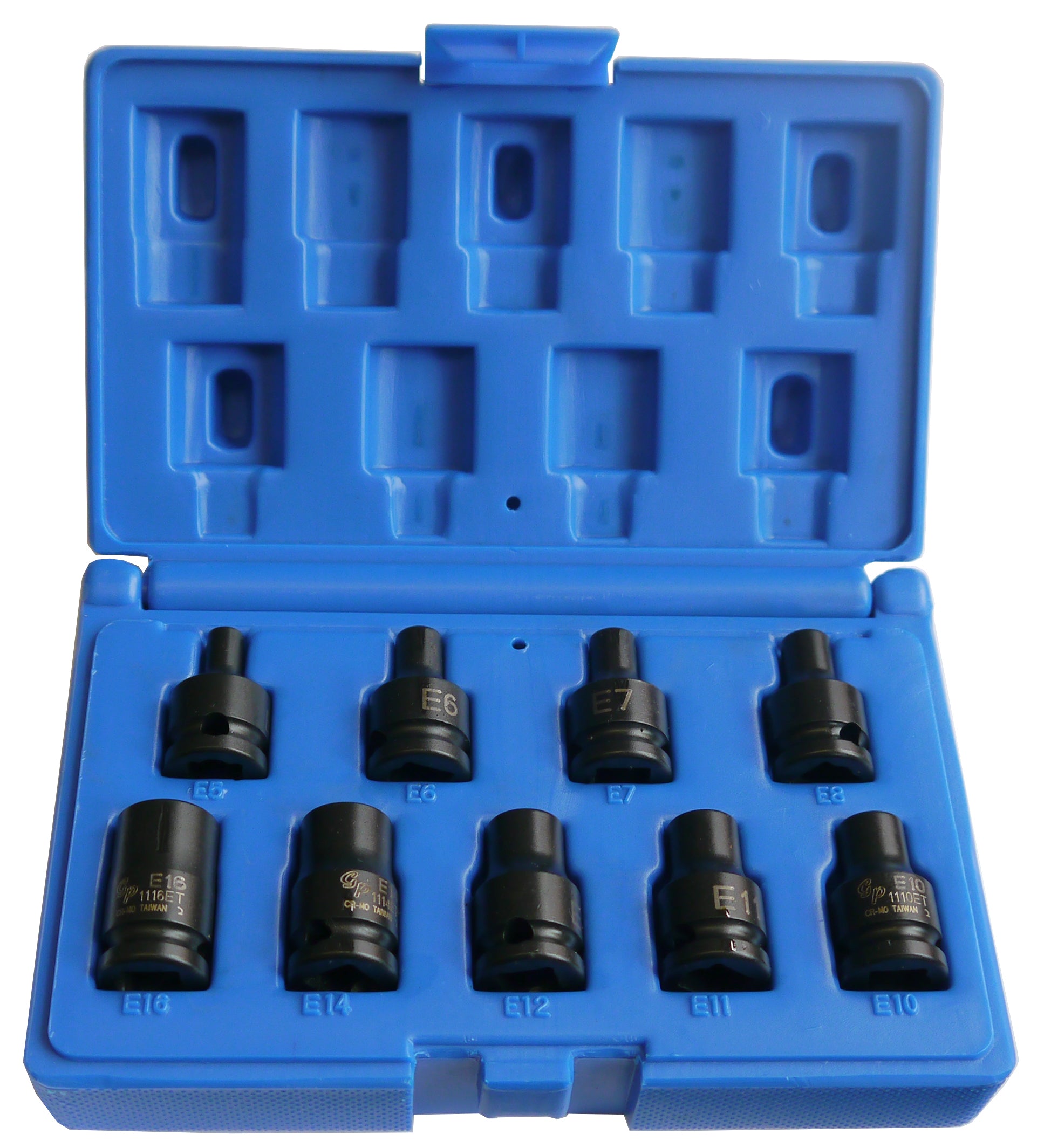 3/8 Dr. 9 pc External Star Impact Set (1219ET) – Harry J. Epstein Co.