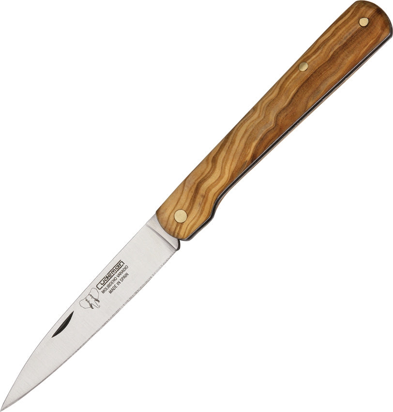 Cudeman Hunter Oliver Wood Handle Stainless Fixed Blade Knife – Harry J ...
