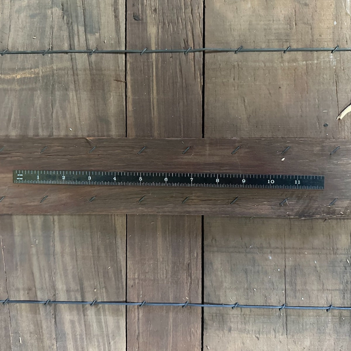 PEC 12" 4R Flexible Black EZ-Read Tempered Rule (32nds/64ths & 8ths/16 ...