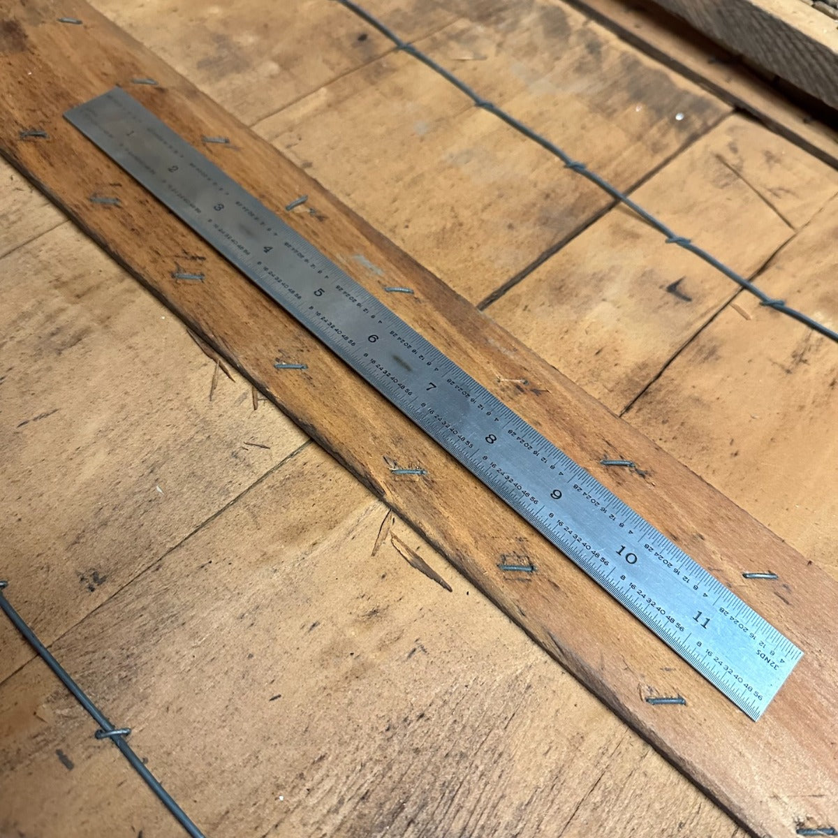 12" Products Engineering 1" Rigid 4R Stainless Ruler 8ths/16ths 32nds ...