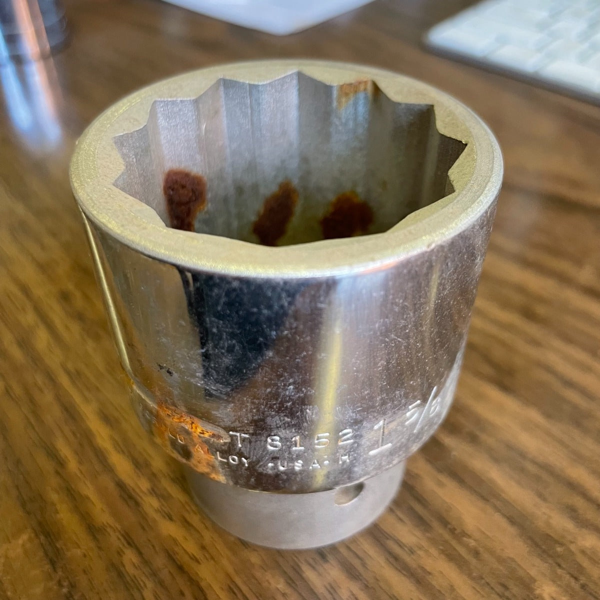 Wright (2nd) 1" Drive 1 5/8" 12 Point Chrome Socket (8152WR-2ND ...