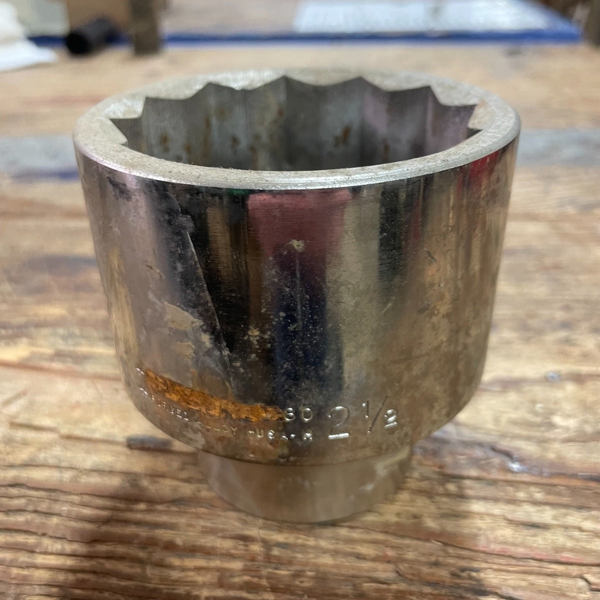 Wright (2nd) 1" Drive 2 1/2" 12 Point Chrome Socket (8180WR-2ND ...