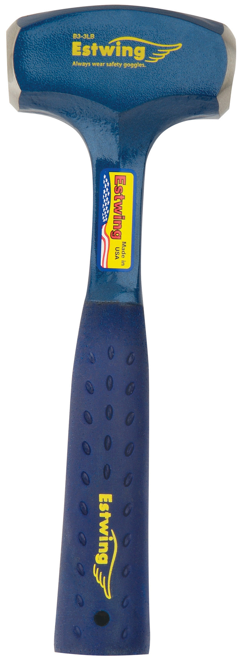 Estwing B3-3LB Solid Steel 3lb Drilling Hammer with Nylon Grip – Harry ...