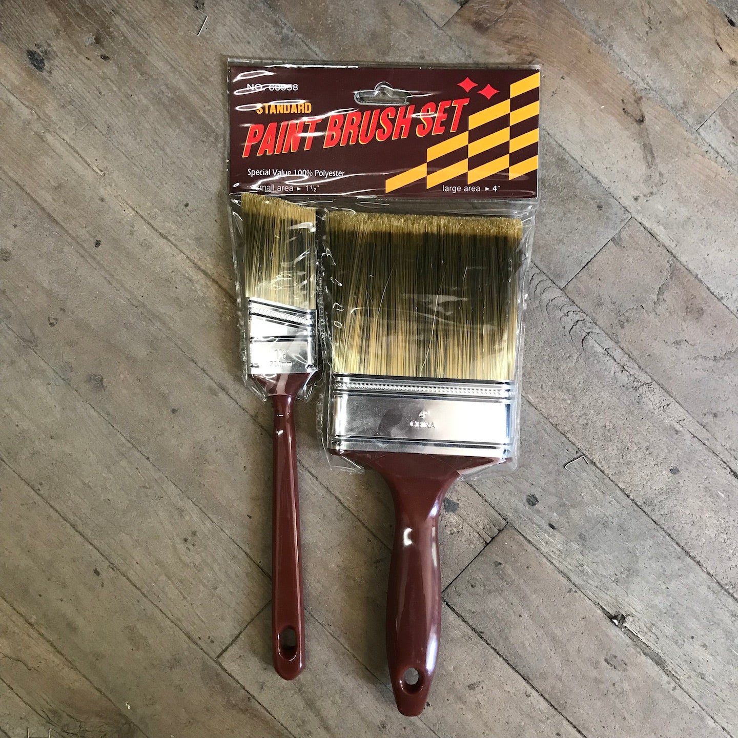 Standard Paint Brush Set 1-1/2" Brush and 4" Brush (60958) – Harry J ...