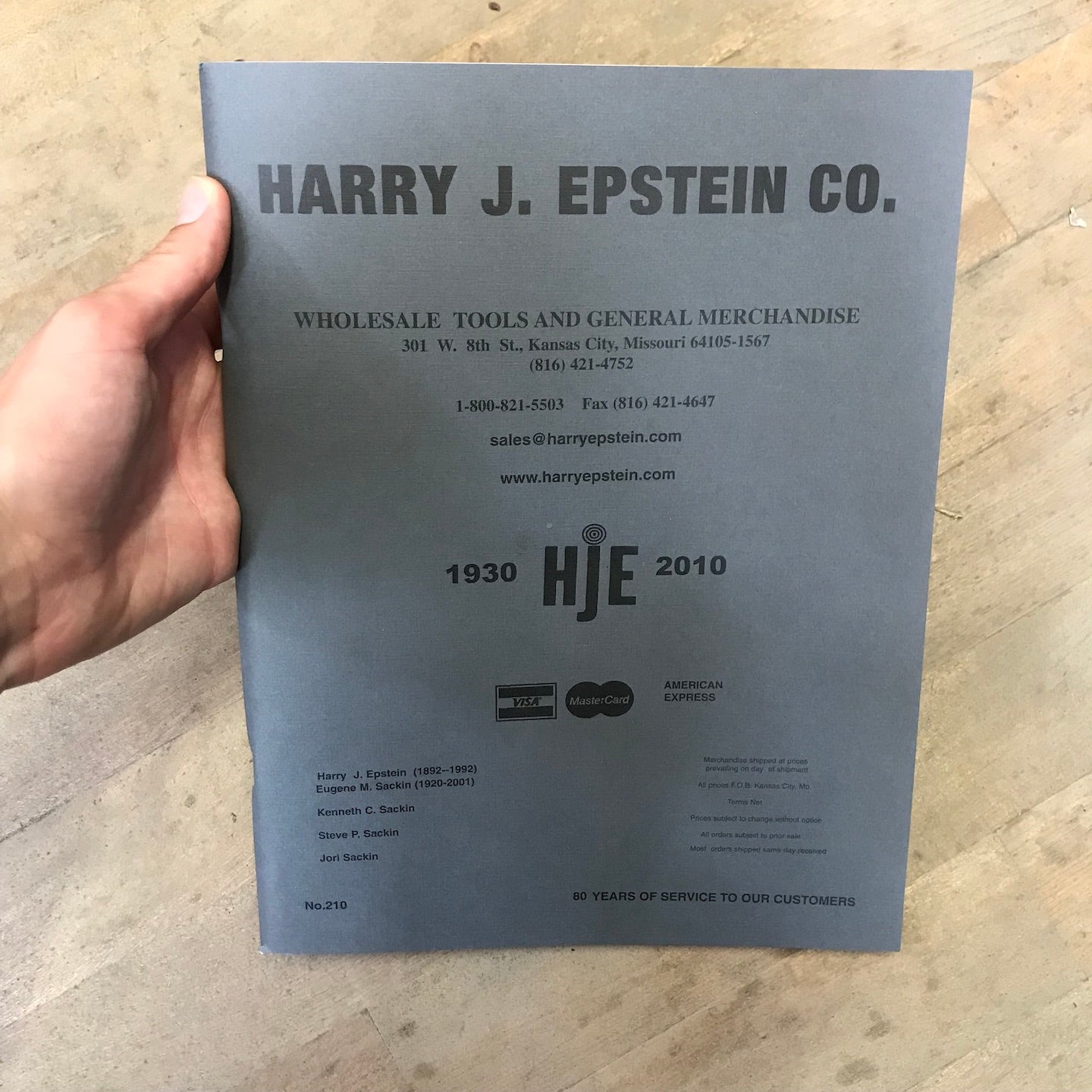 Vintage 2010 HJE Product Catalog (HJE-PC10) – Harry J. Epstein Co.