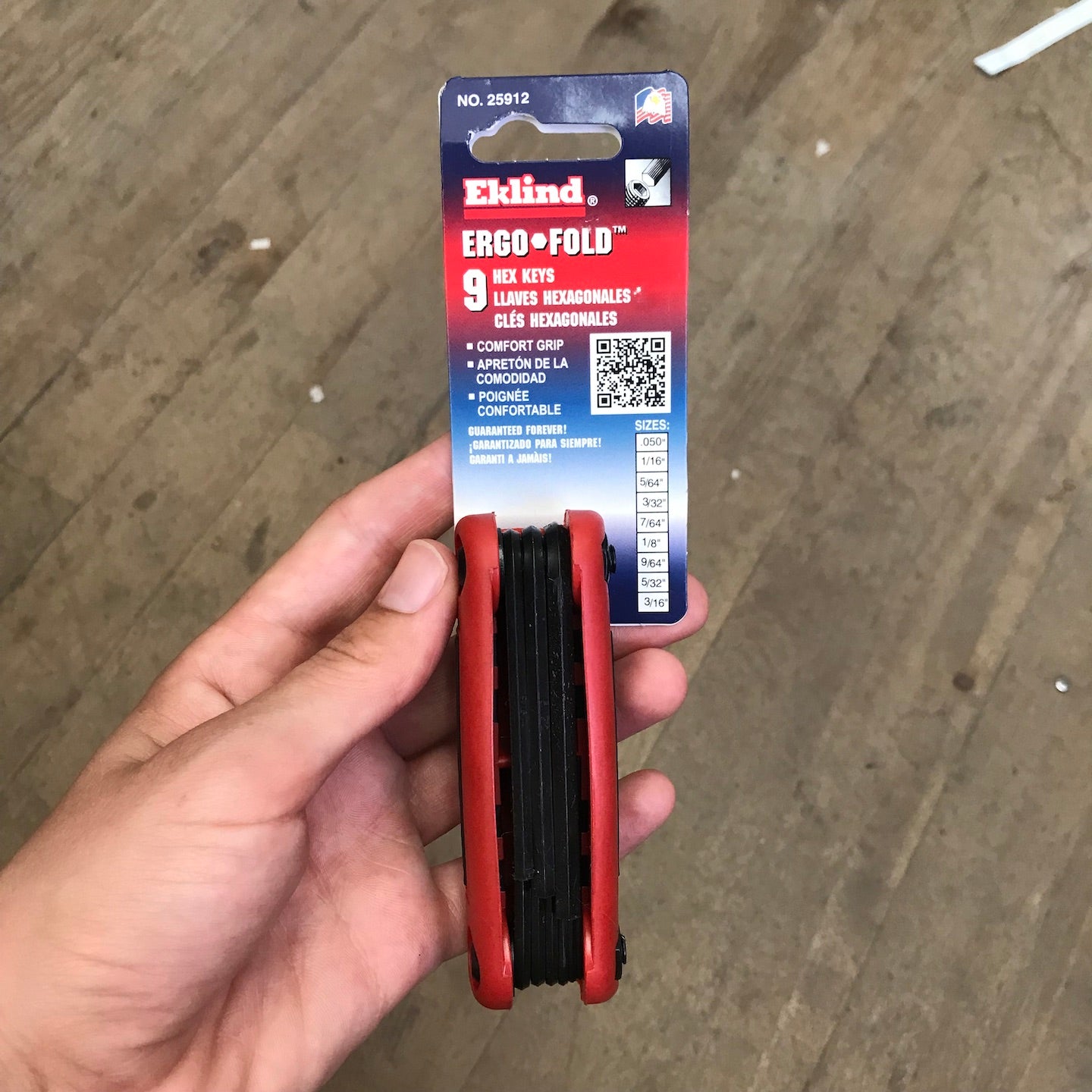Eklind 9pc Ergonomic Folding Allen Wrench Set (.050"-3/16") (25912 ...