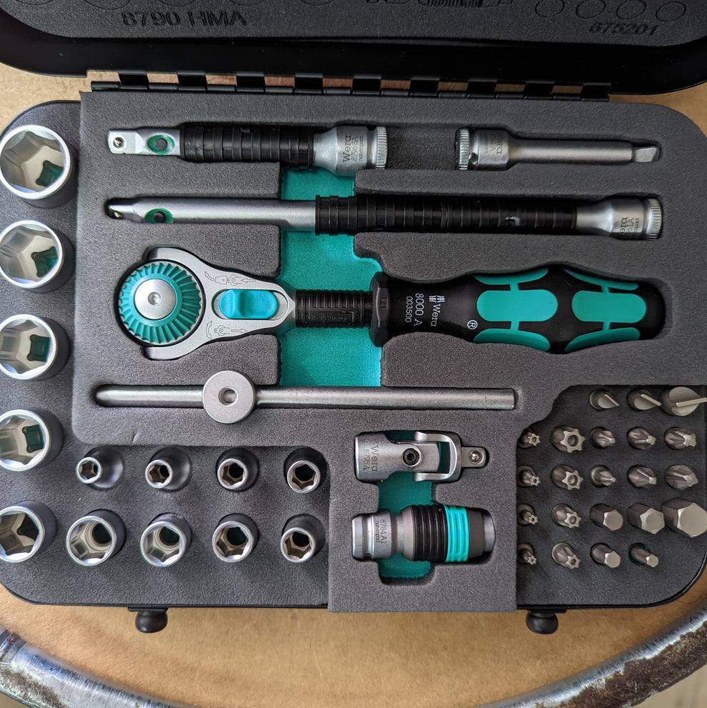 Wera 42-Piece 8100 Metric Zyklop Speed Ratchet Set, 1/4" drive ...