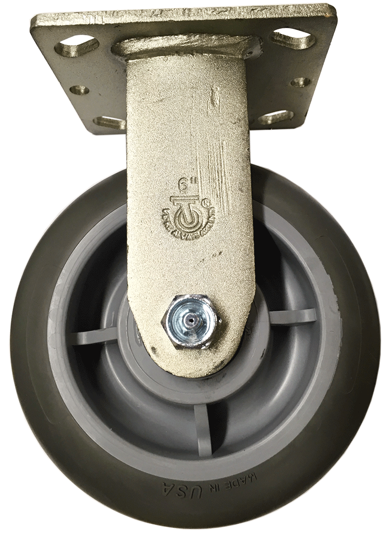 6" Rigid Non-Marking Casters 450 Lb Capacity (MC62R-TPR9) – Harry J ...