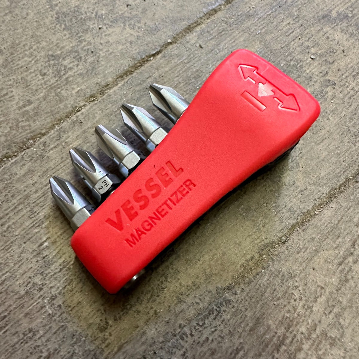 5 Pc Vessel Impact Ball Torsion Bit #2 Phillips w/ MAG Charge Holder ...