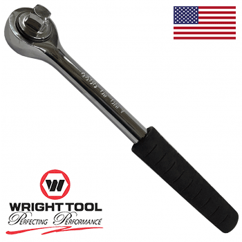 1/2" Dr. Wright Tool #4400 Nitrile Comfort Grip Ratchet Double Pawl ...