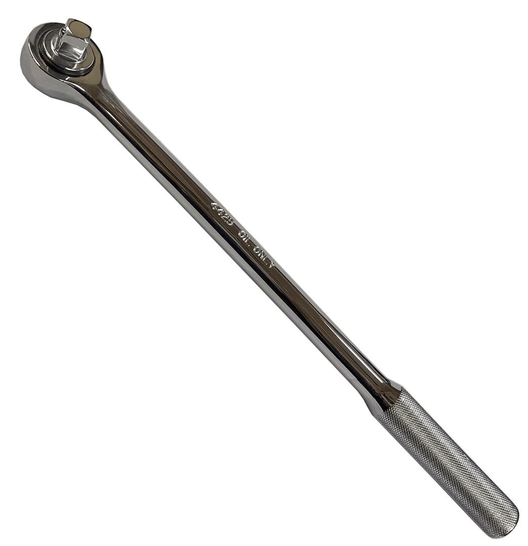 1/2" Drive Wright Tool #4425 Long Knurled Grip Double Pawl Ratchet ...